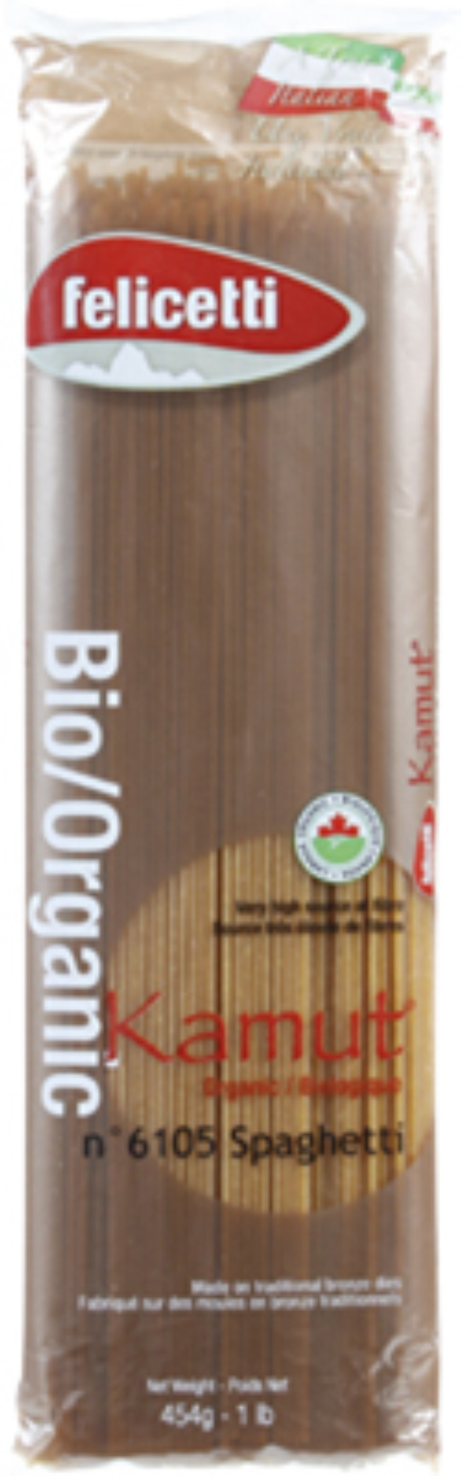 ORGANIC WHOLEGRAIN SPELT SPAGHETTI | FoodServiceDirect.ca - Canada's ...