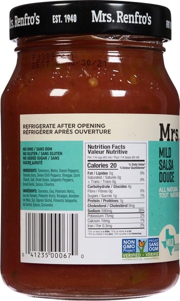 MRS.RENFRO'S MILD SALSA