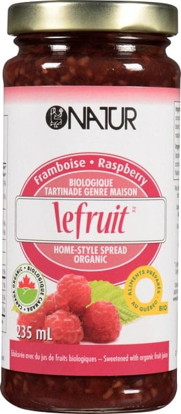 Natur Le Fruit Home-Style Spread Organic Raspberry 235 ml ...
