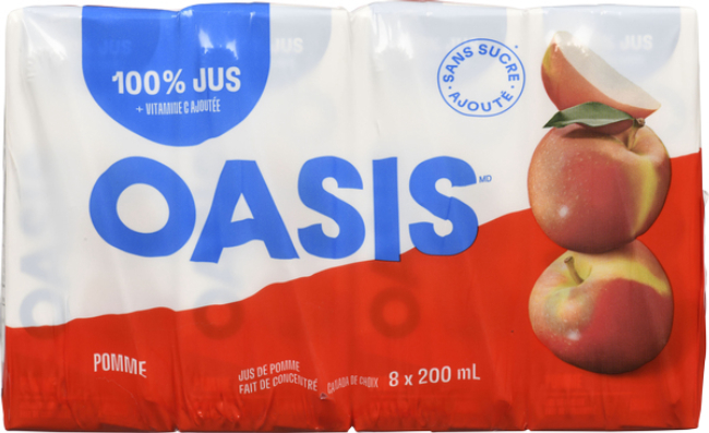 OASIS APPLE FROM CONCENTRATE JUICE