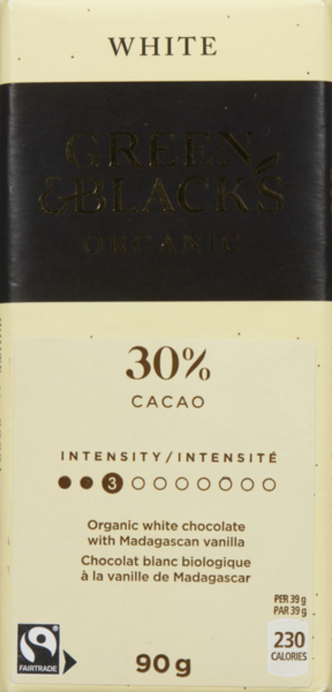 GREEN & BLACKS ORGANIC WHITE CHOCOLATE