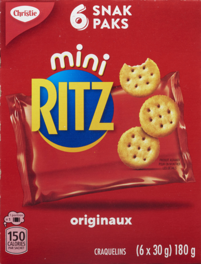 COOKIE MINI RITZ SNACK PAK