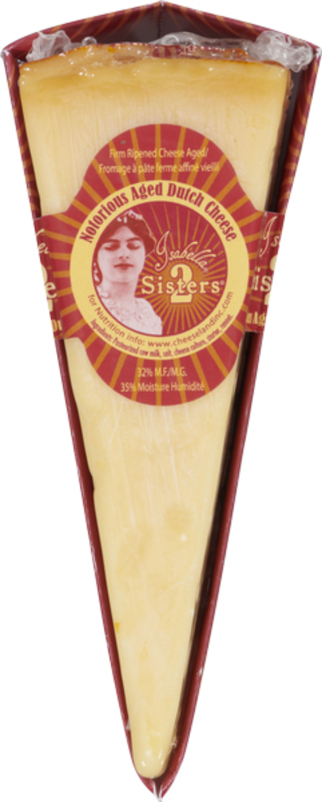 CL TWO SISTER ISABELLA AGED DUTCH CHEESEWITH A SWEETER AFTERTASTE