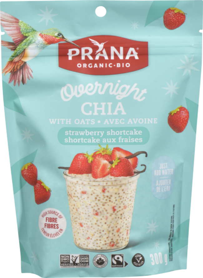 Prana Prana Overnight Chia - Strawberry Shortcake Family Size