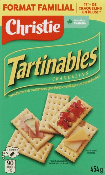Toppables Chr Toppables Crackers 454g 12 (christie Toppables Crackers ...