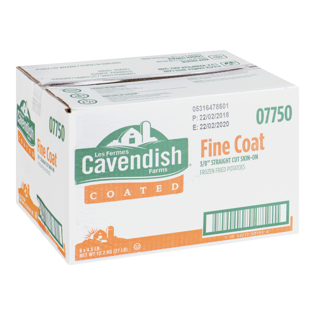 Cavendish Farms Fine Coat 3/8 Skin On 6 X 4.5 Lb (cavendish Farms ...
