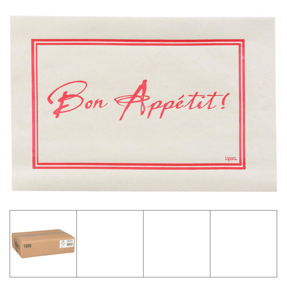 PLACE MAT BON APPETIT RED