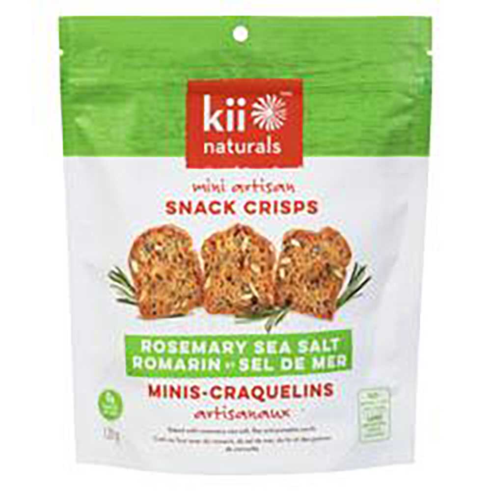 Kii Naturals Rosemary Sea Salt Artisan Snack Crisps| 120 Grams