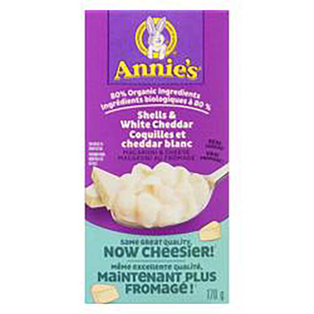 Annie's Ah 80org Mc Shls Wht Chdr (ah 80org Mac Chs Shells Wht Chdr)