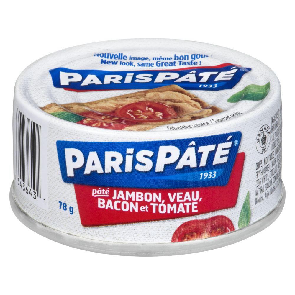 PARIS PATE HAM VEAL BACON TOMATO