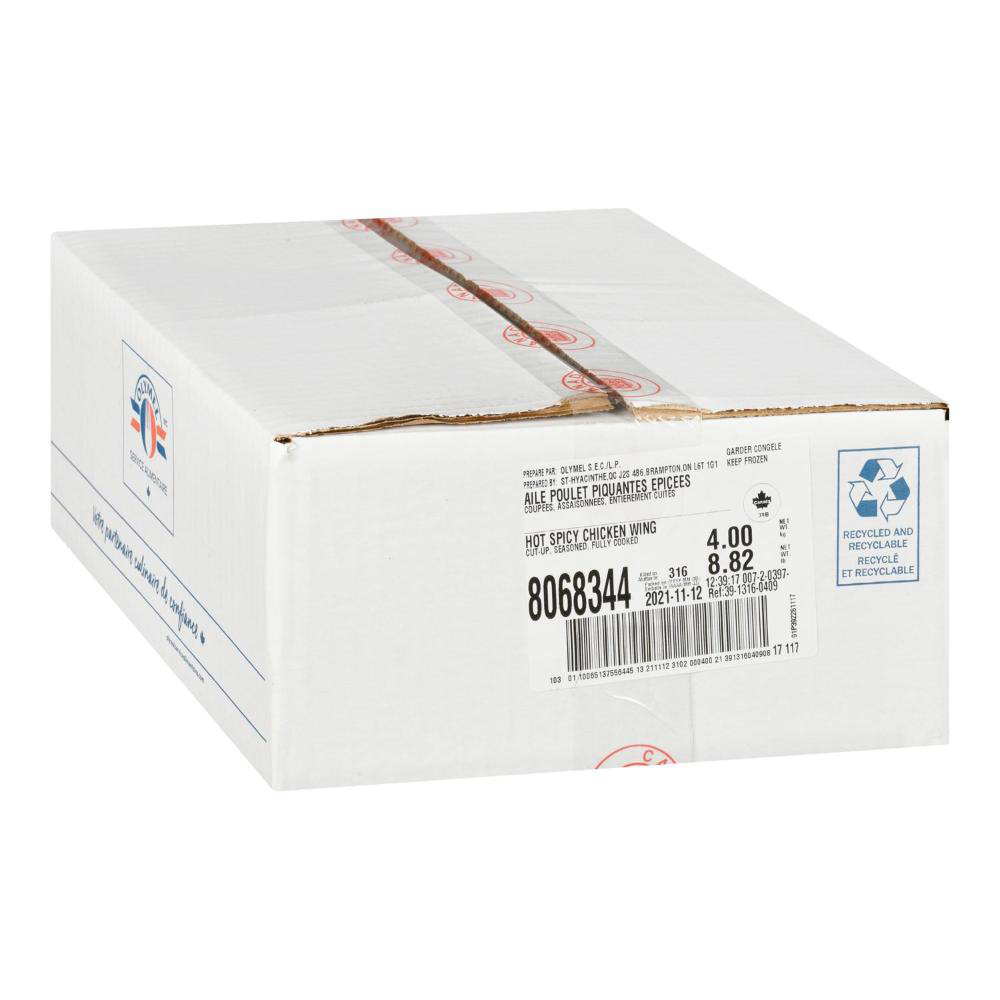 Olymel Chicken Wing Spicy Cooked Iqf (90-120)