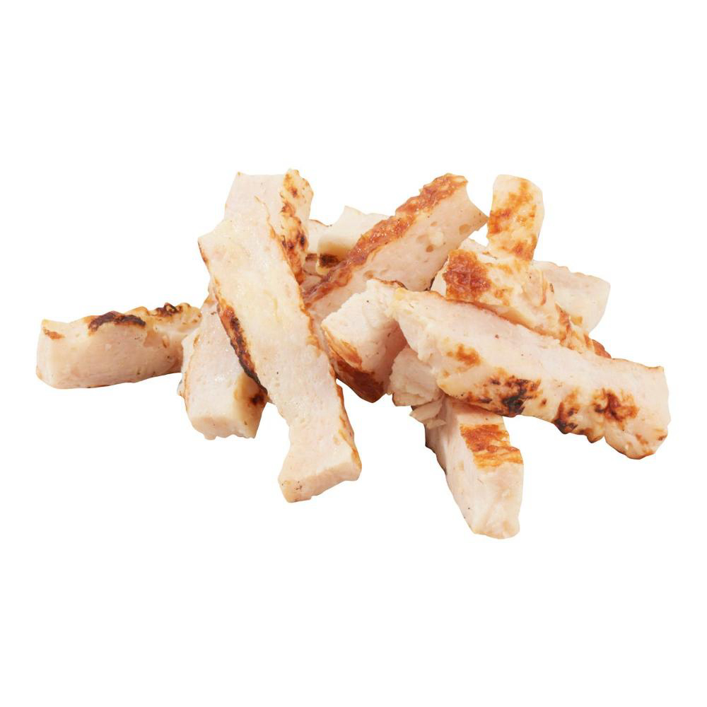 Olymel Basic Chicken Strip Cooked Seasoned 18%
