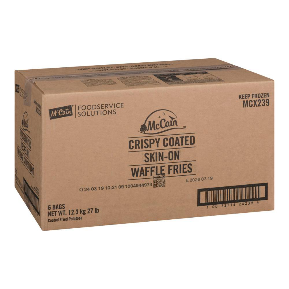 Mccain French Fry Waffle Skin-on Crispy Coated