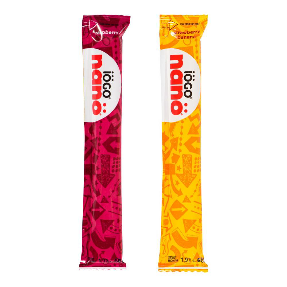 Iogo Nano Yogurt Strawberry/raspberry/banana Tube 1.5%
