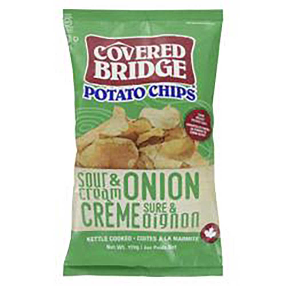 Covered Bridge Potato Chips Sour Cream And Onion Chips (covered Bridge ...