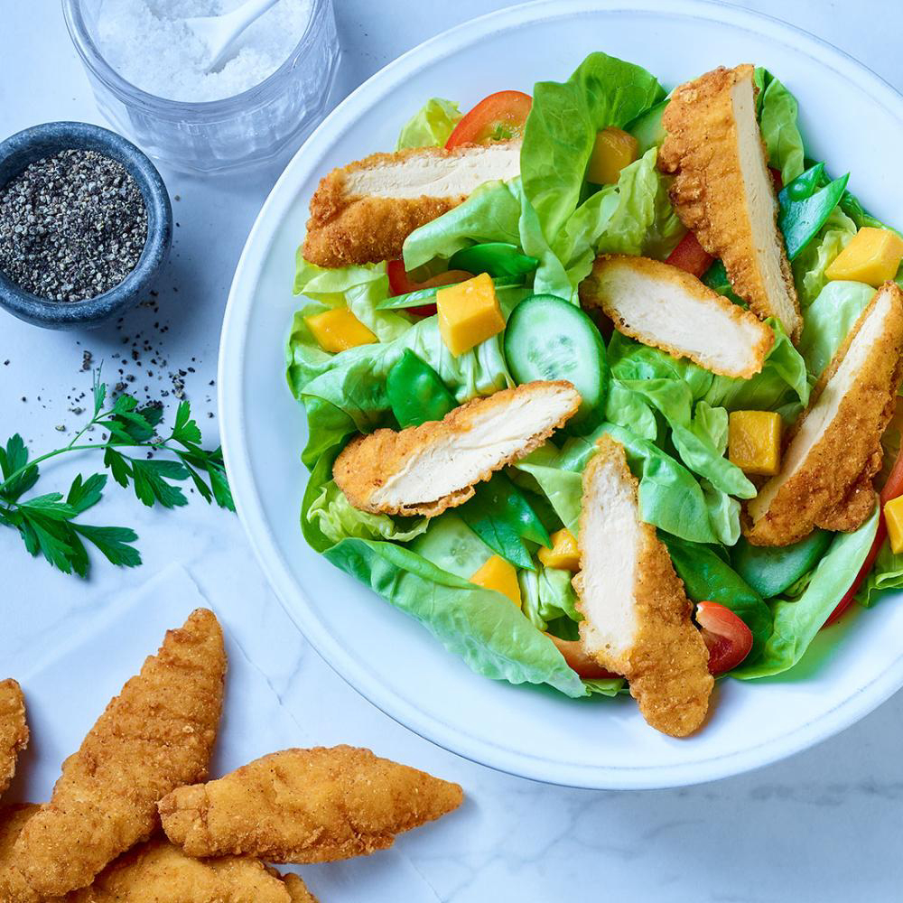 Menu Chicken Strips Filet Breaded