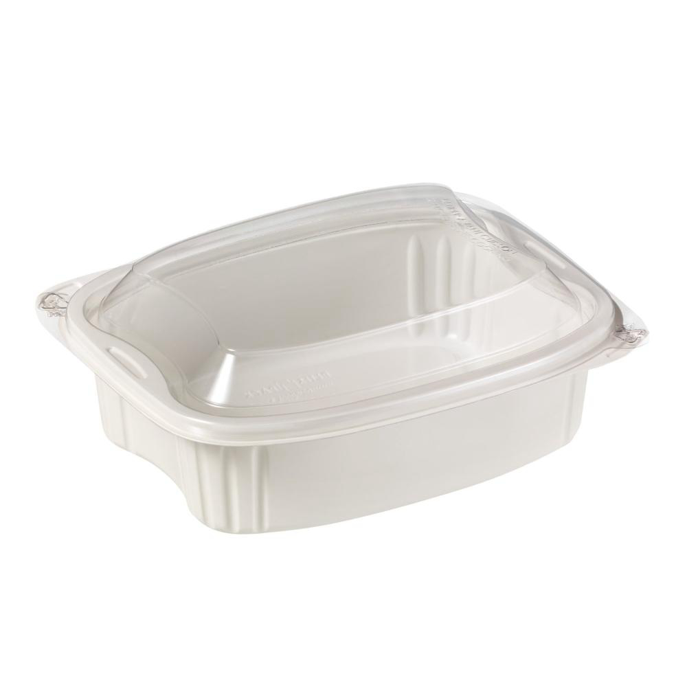 CONTAINER COMBO PP IVORY 900ML MICROWAVE