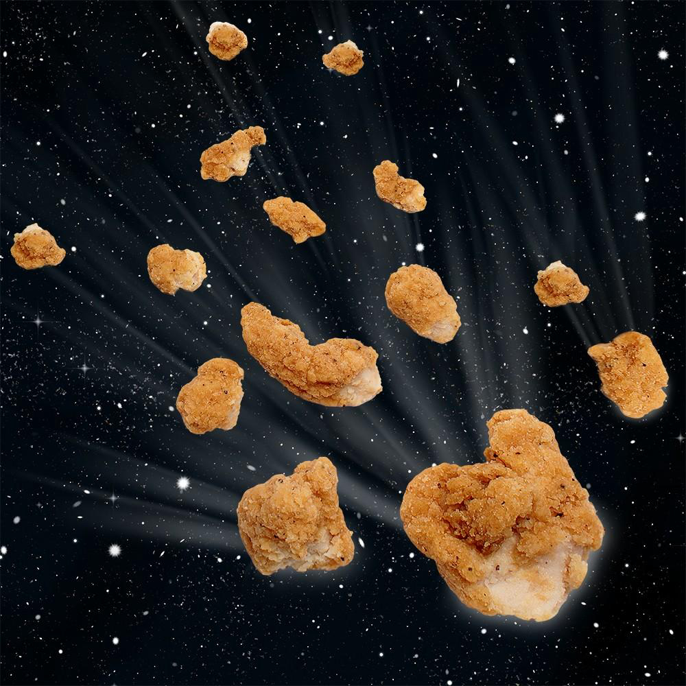 Mountain Top Chicken Bite Breaded Meteorite Cooked